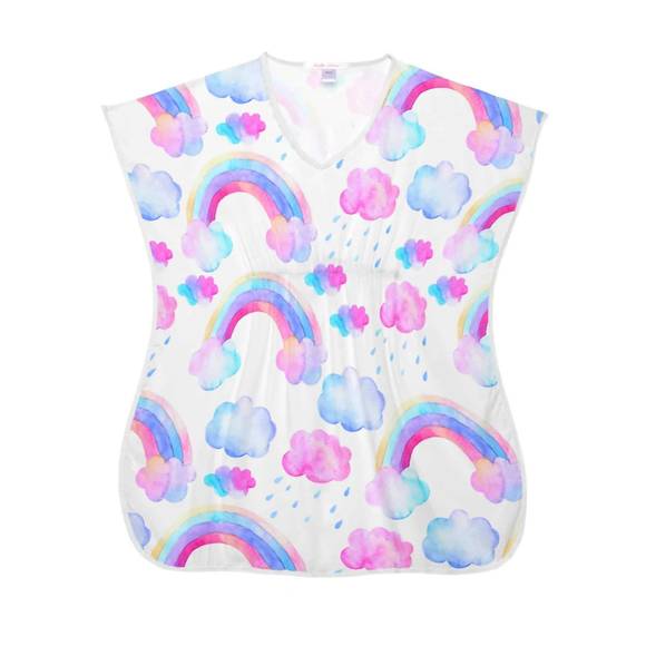 Stella Cove | Swim | New Stella Cove Rainbow Clouds Cover Up In White ...